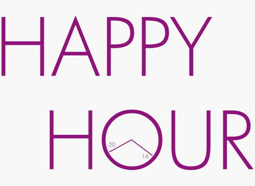 Sticker vitrine Happy Hour personnalisable - Graphicarts